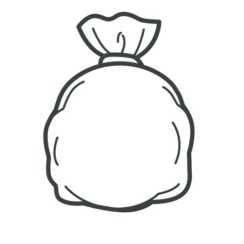 Symbol of plastic garbage or trash Royalty Free Vector Image