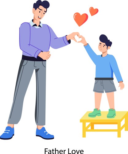 Father love Royalty Free Vector Image - VectorStock