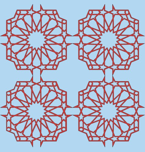 Geometric interlaced pattern Royalty Free Vector Image