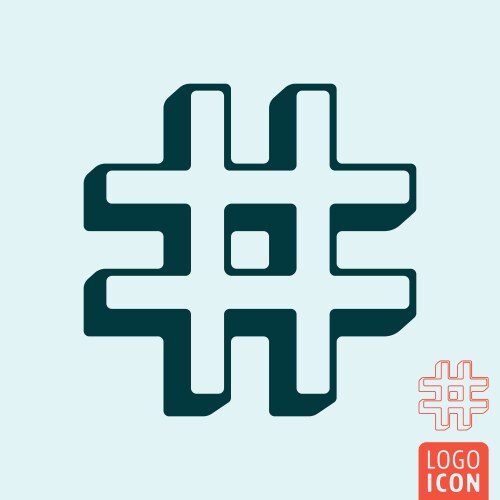 Hashtag Logo Vector Images (over 2,100)