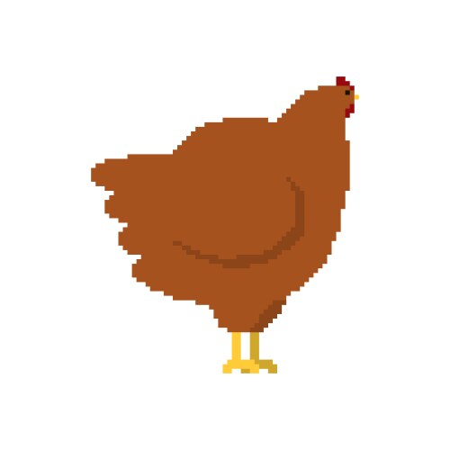 Chick Pixel Chicken Vector Images (79)