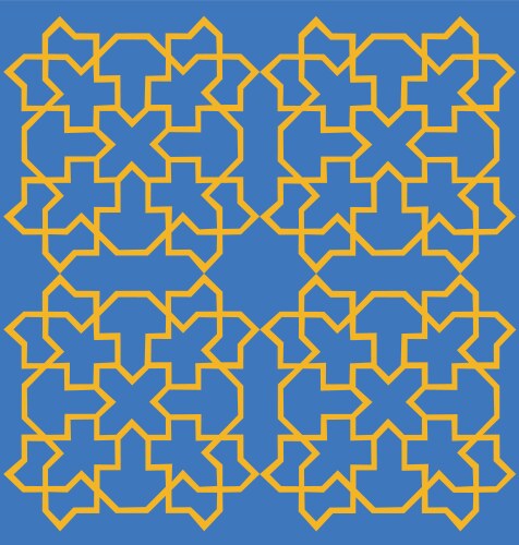 Geometric interlaced pattern Royalty Free Vector Image