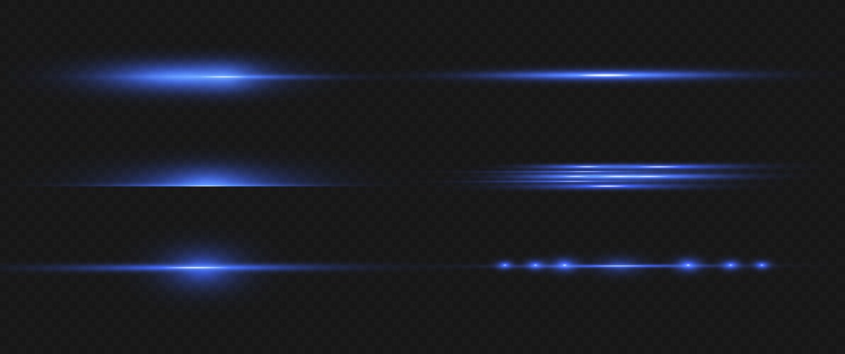 Red horizontal glare Royalty Free Vector Image