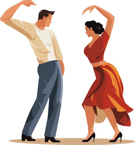 Salsa Couple Dancing Vector Images (over 1,500)