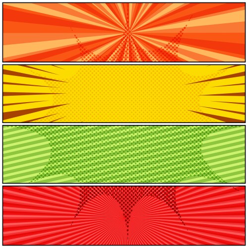 Comic pages collection Royalty Free Vector Image