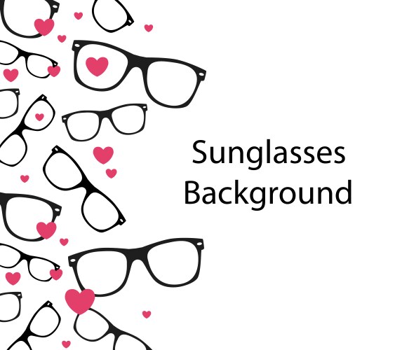 Color sunglasses on white background Royalty Free Vector