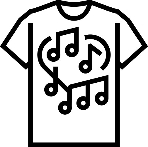 Emo Band Line Icon Royalty Free Vector Image Vectorstock