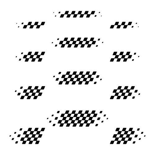 Race flag grunge pattern sports symbol Royalty Free Vector