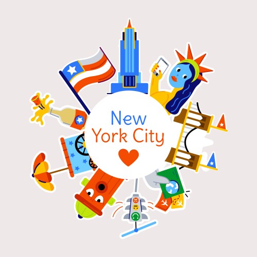 Nyc theme Royalty Free Vector Image - VectorStock