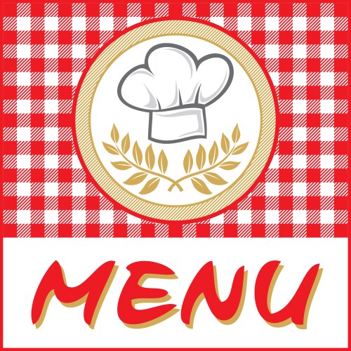 Lunch menu restaurant design Royalty Free Vector Image