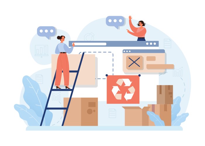 Sustainability environmental protection climate Vector Image