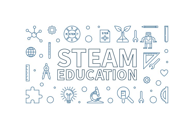 Education logo steam Vector Images & Graphics for Commercial Use ...