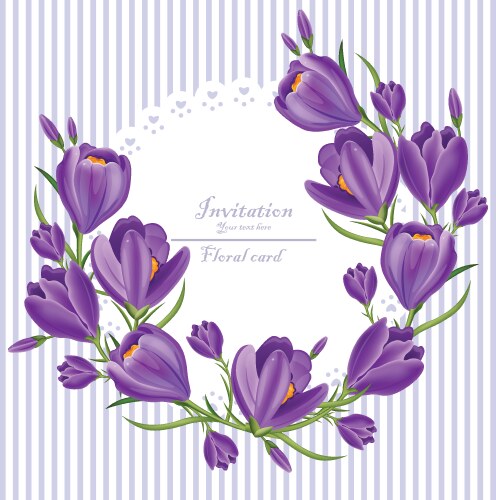 Violet flower Royalty Free Vector Image - VectorStock