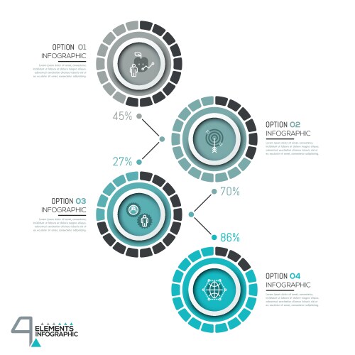 Company infographic profile design template Vector Image