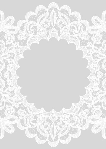 White lace frame Royalty Free Vector Image - VectorStock