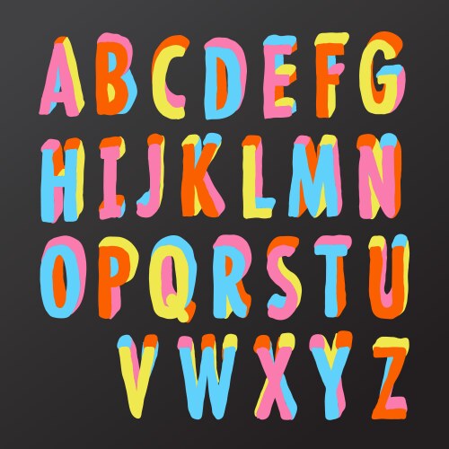 Colorful Alphabet Vector Images (over 240,000)
