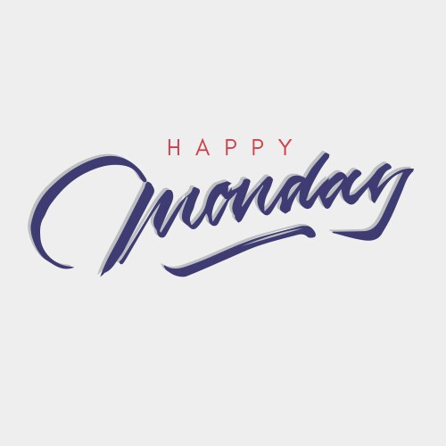 Monday brush pen modern calligraphy Royalty Free Vector