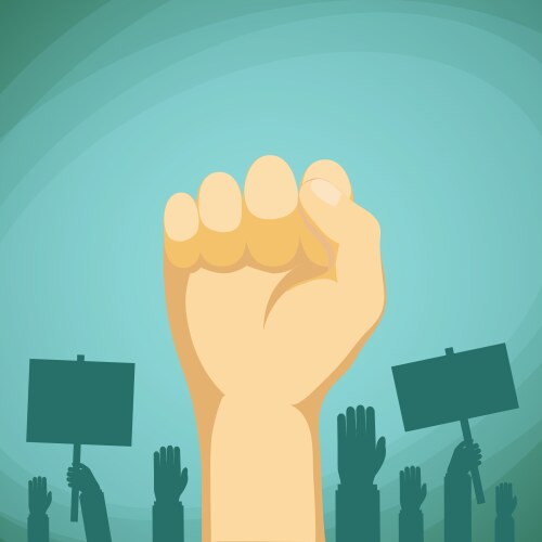 Cartoon Hand Raised Vector Images (over 9,400)