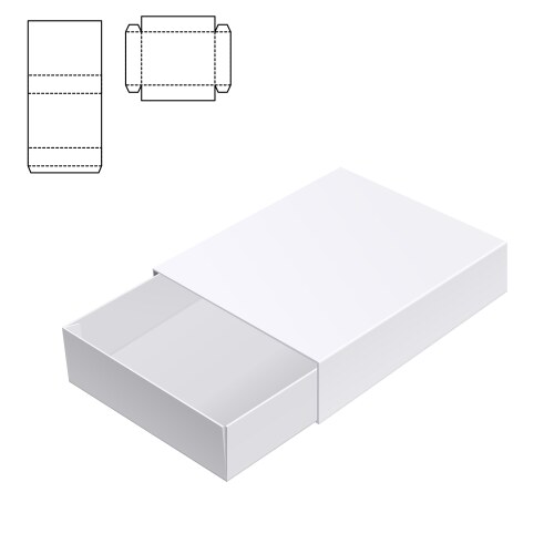 Diamond shape box packaging die cut template Vector Image