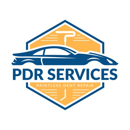 Paintless dent repair logo set pdr service Vector Image