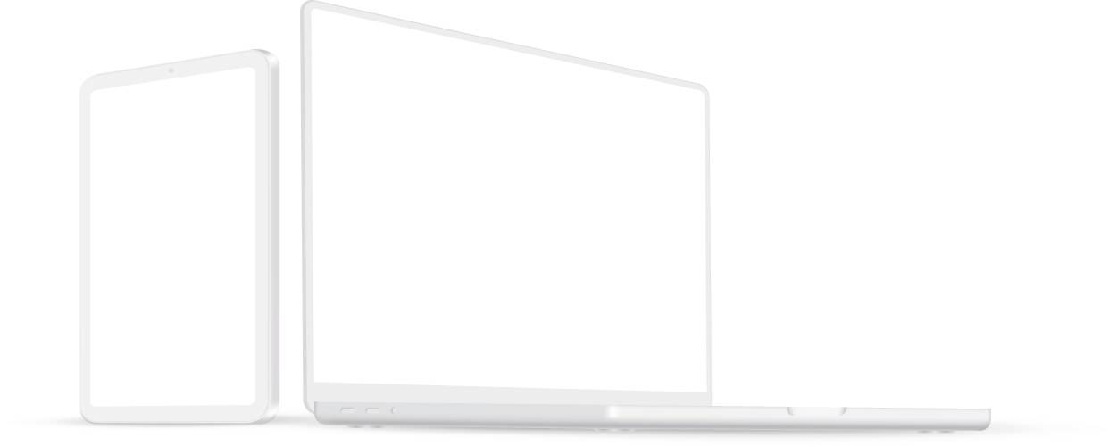 Laptop computer frame clay mockup Royalty Free Vector Image