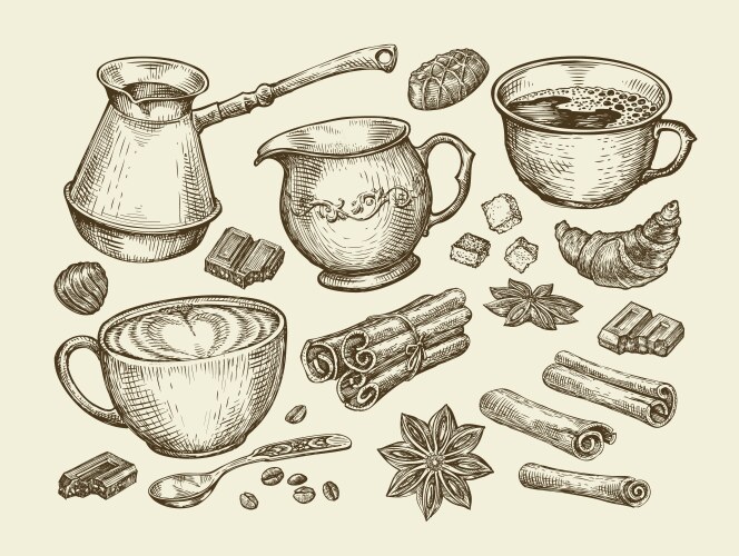 Cinnamon tea Royalty Free Vector Image - VectorStock