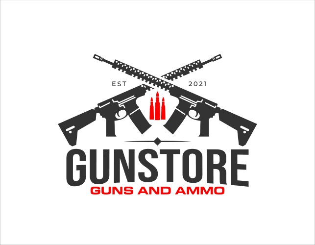 Firearm logos Vector Images & Graphics for Commercial Use | VectorStock