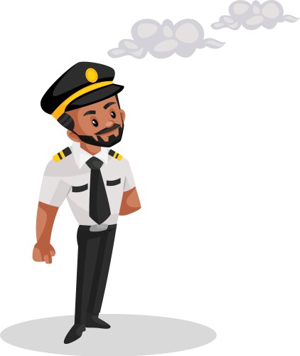 Pilot mascot logo Royalty Free Vector Image - VectorStock