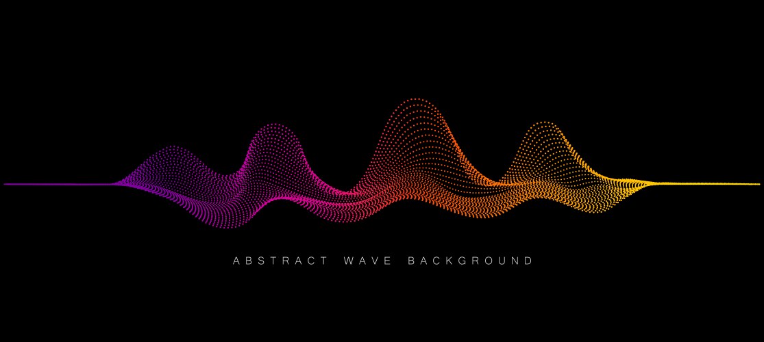 Abstract music sound wave Royalty Free Vector Image