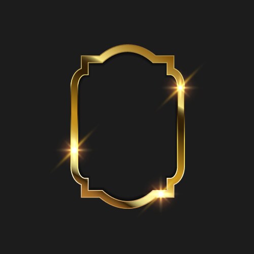 Gold frame design Royalty Free Vector Image - VectorStock