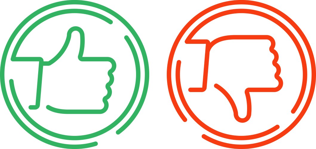 Cartoon dislike smile emoticon Royalty Free Vector Image