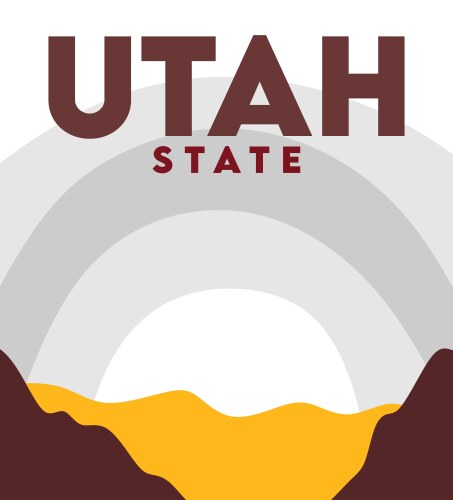 Beautiful desert views in utah state Royalty Free Vector