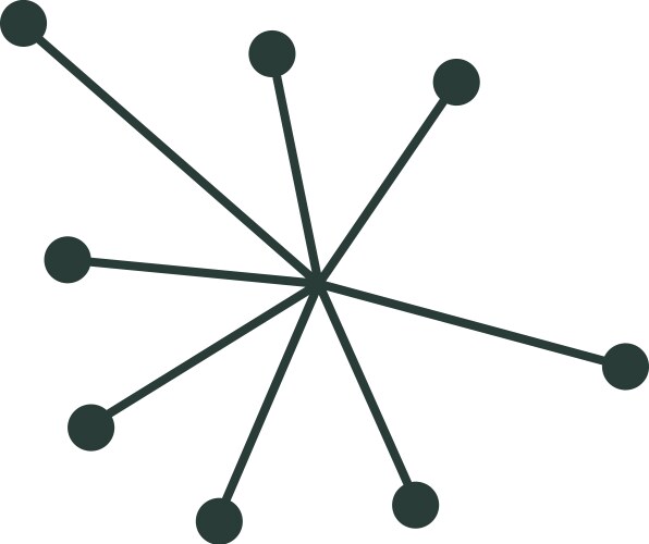 Atomic star mid century pattern Royalty Free Vector Image