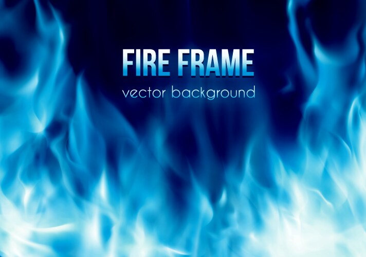 Blue Flame Border Tile – Royalty-Free Vector | VectorStock