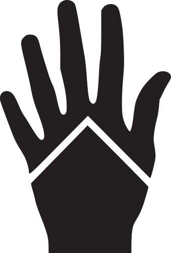 Hand - high quality logo - ideal for t-shirt Vector Image