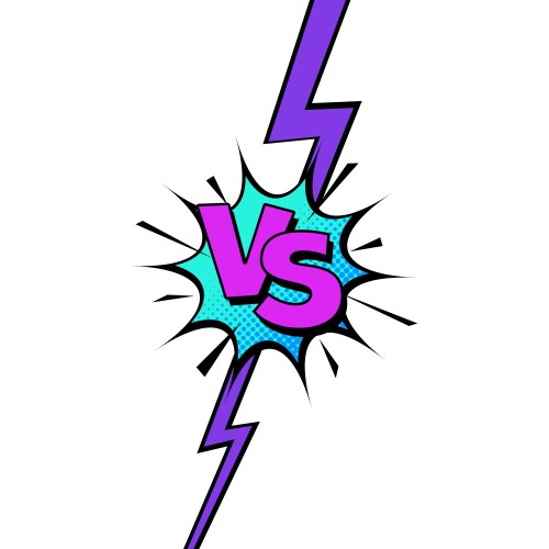 Vs versus letters icon Royalty Free Vector Image