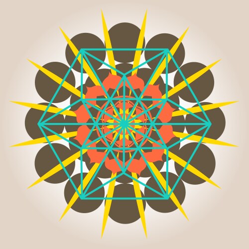 Unique geometrical design Royalty Free Vector Image