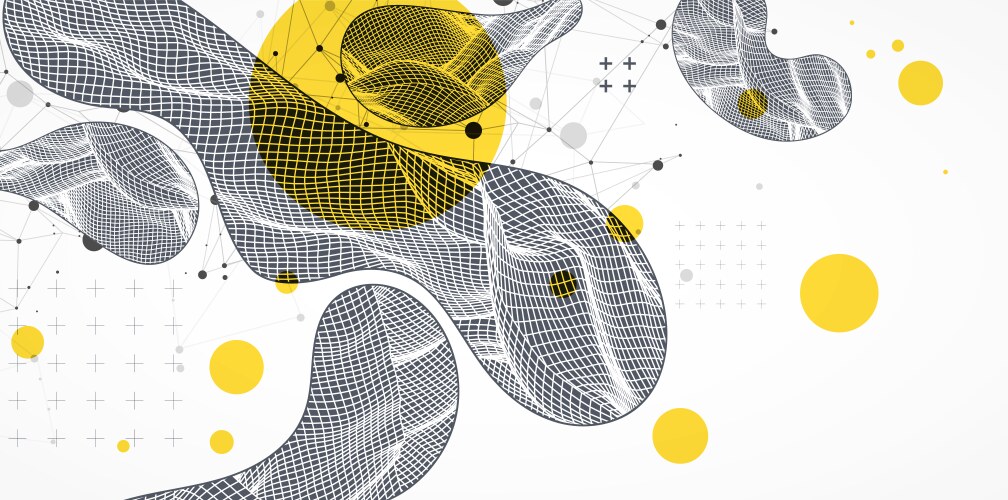 Modern science or technology elements trendy Vector Image