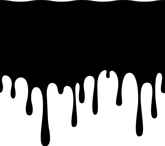 Dripping black paint background painting concept Vector Image