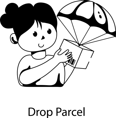 Parcel review Royalty Free Vector Image - VectorStock