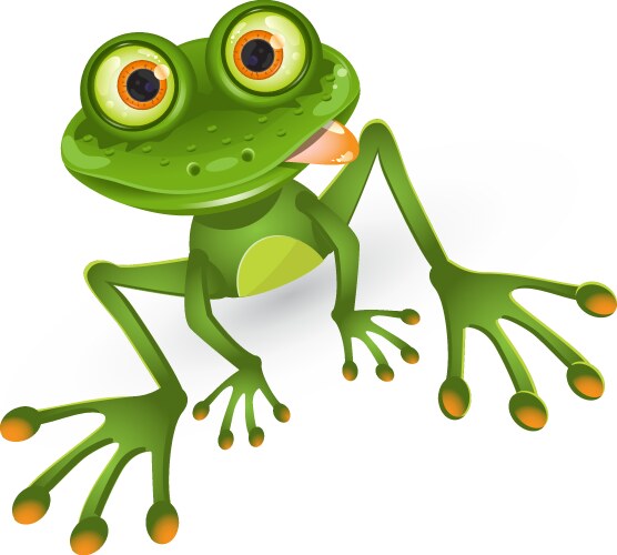Frog security guard Royalty Free Vector Image - VectorStock