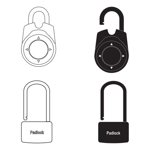 Padlock icon Royalty Free Vector Image - VectorStock