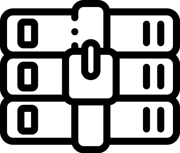 Archives icon thin linear style design isolated Vector Image