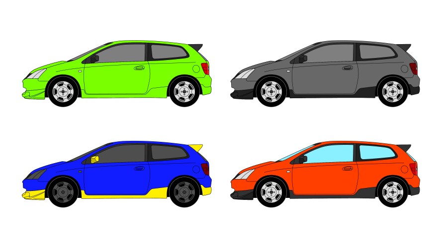 Honda Civic Vector Images (over 110)