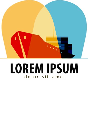 Cargo vessels and tankers shipping delivery bulk Vector Image