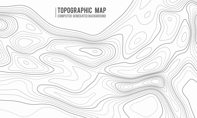 Abstract background with wavy lines topographic Vector Image