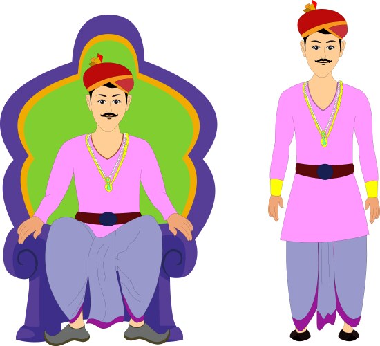 Indian Prince India Vector Images (73)