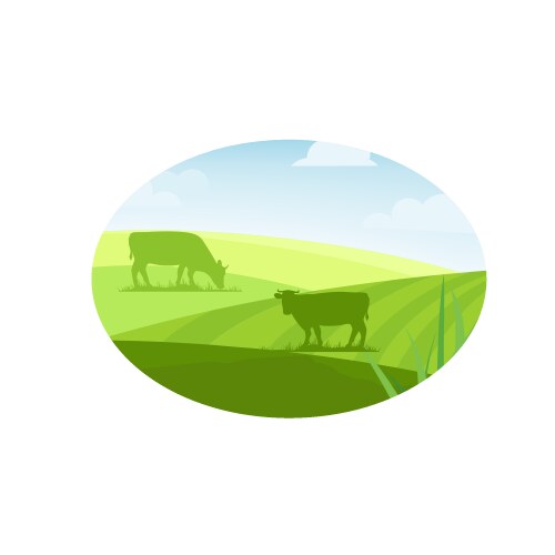 Farm circle logo Royalty Free Vector Image - VectorStock
