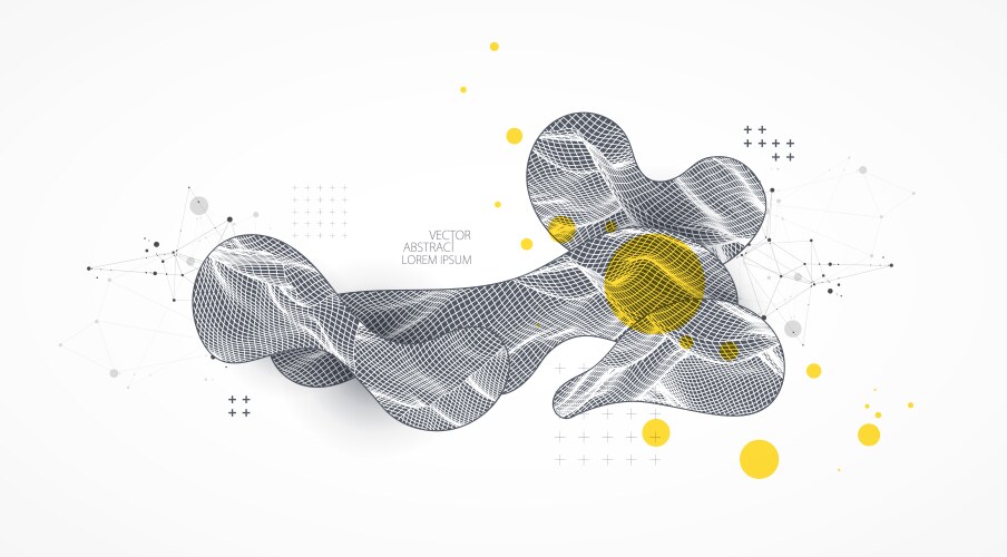 Modern science or technology elements trendy Vector Image