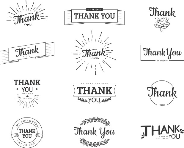 Logo Thank You Vector Images (over 3,300)